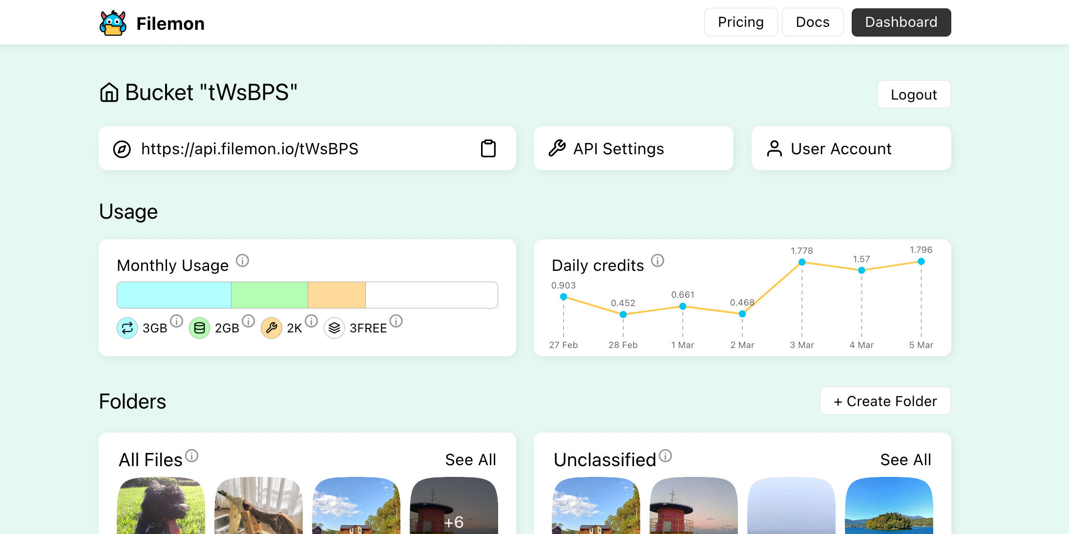 Filemon - File Storage and Manipulation API